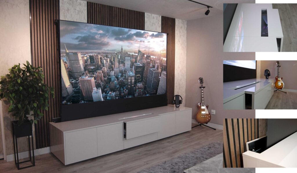 AV Motion Cinema/TV Integrated Solution: All-in-one Home Cinema Cabinet